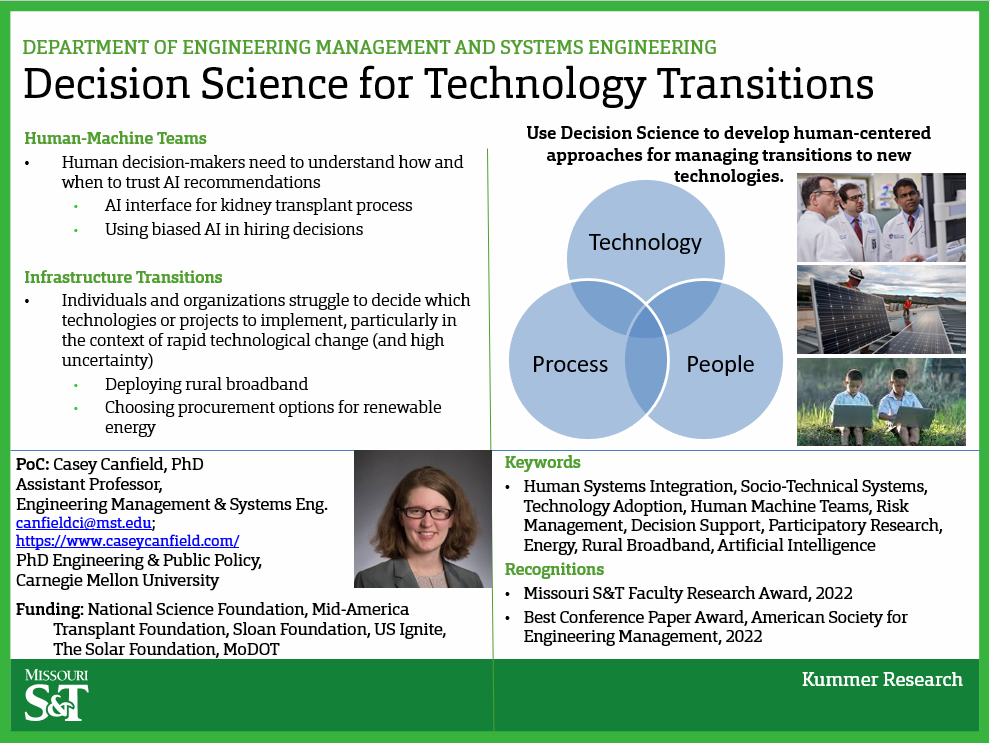 Casey Canfield – Intelligent Systems Center | Missouri S&T