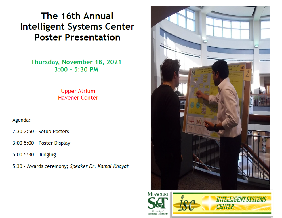 Poster Presentation – Intelligent Systems Center | Missouri S&T