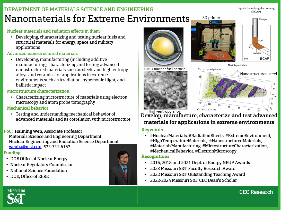 Haiming Wen – Intelligent Systems Center | Missouri S&T